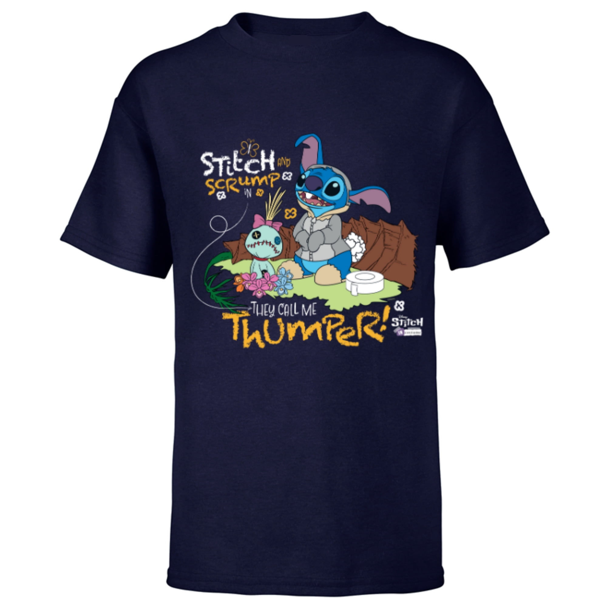 Disney 100 Stitch in Costume Bambi They Call Me Thumper - Short Sleeve ...