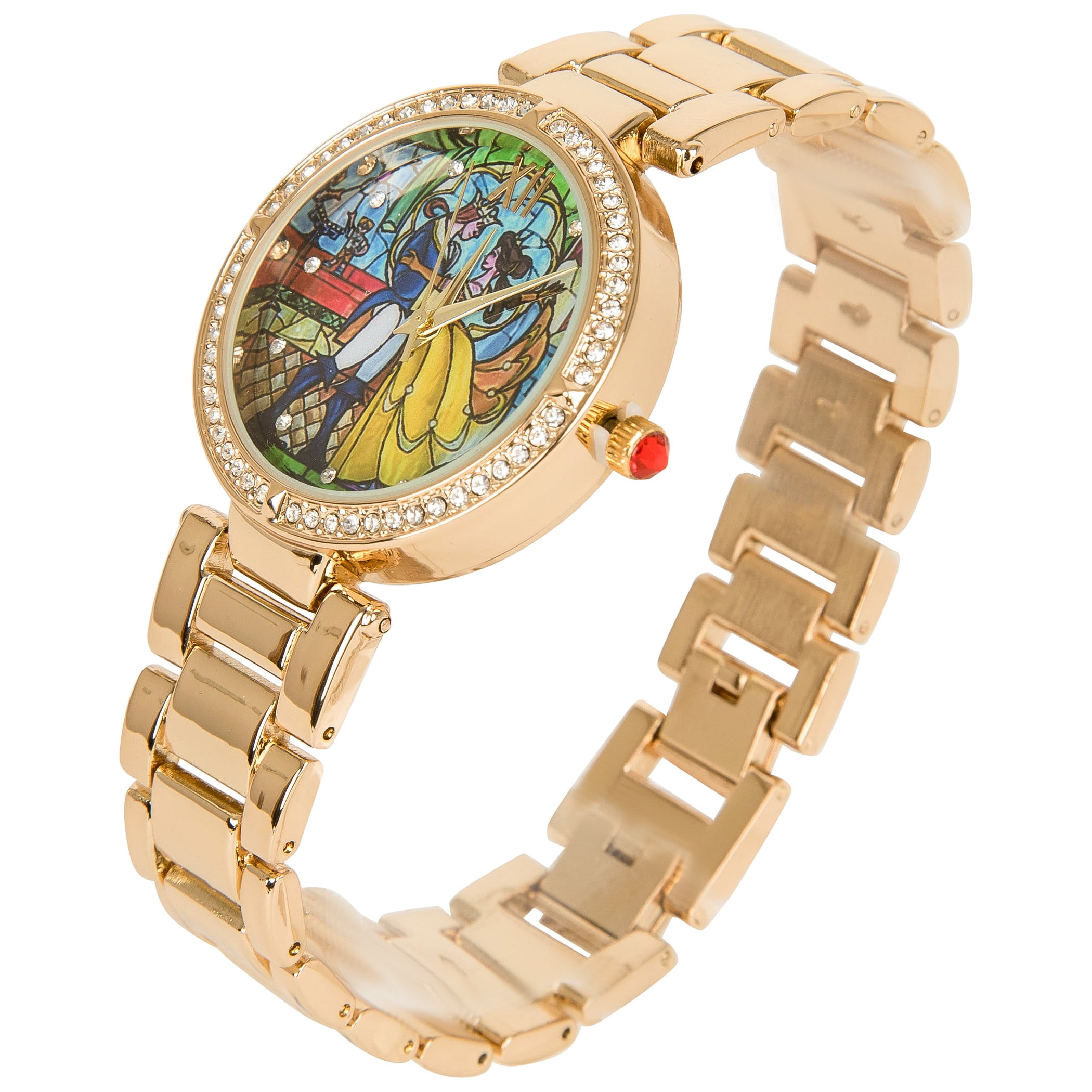 Disney 100 Year Anniversary Beauty and The Beast Watch with Metal Band ...