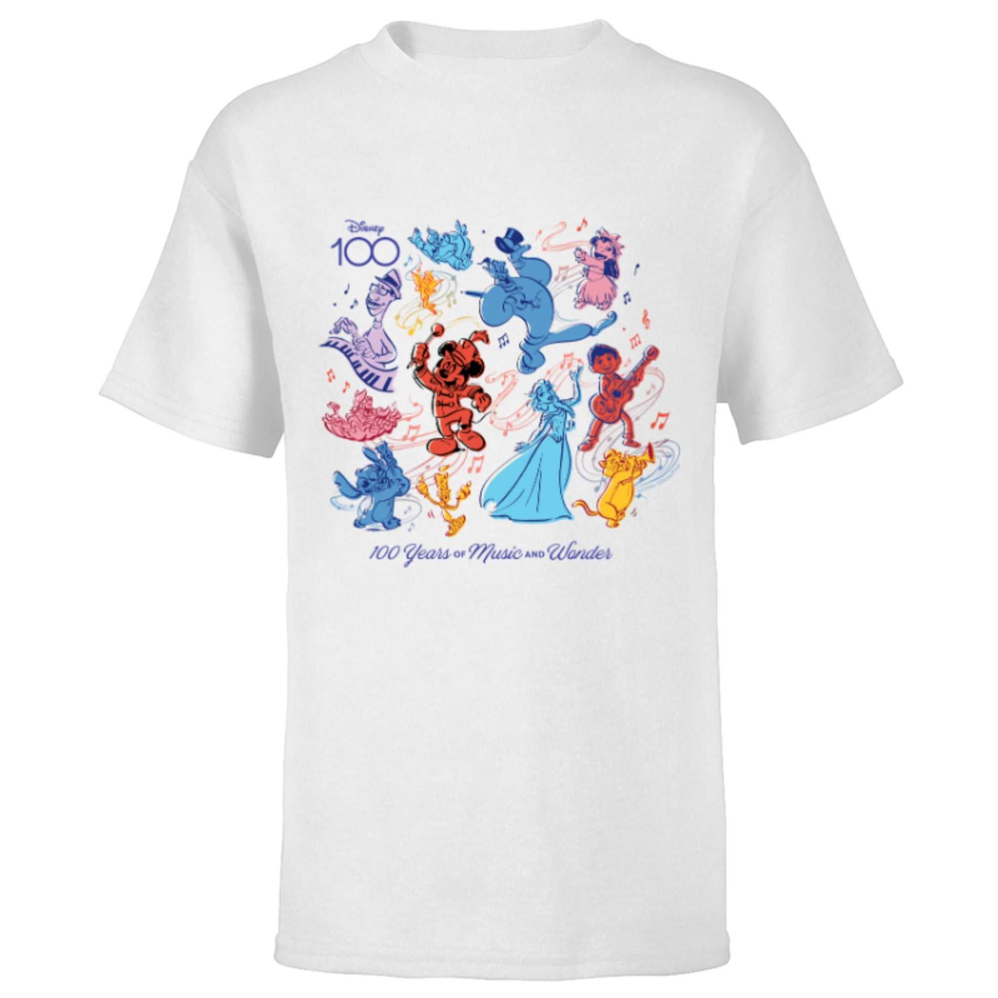 Disney 100 Years of Music and Wonder Color Fill D100 - Short Sleeve T ...