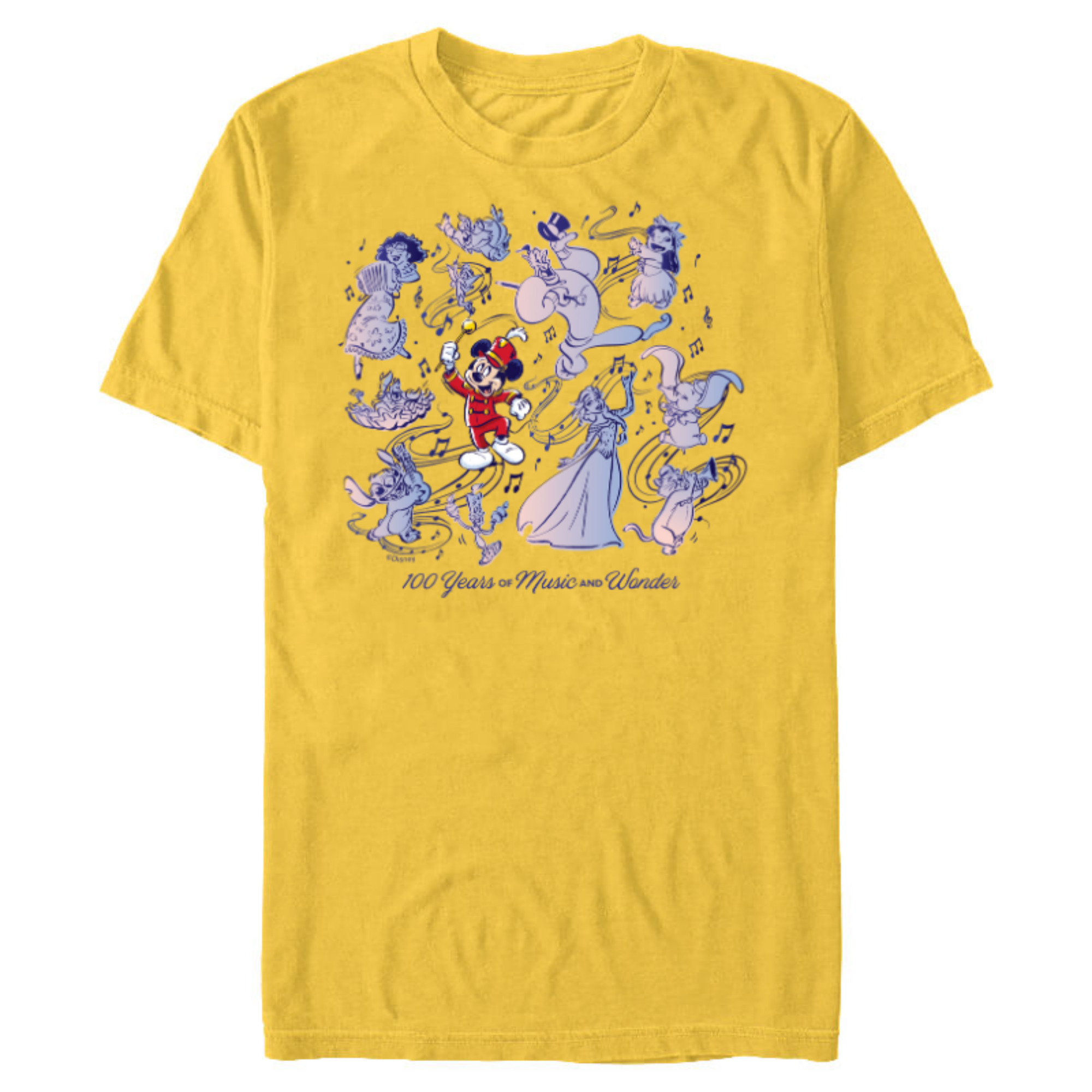 Disney 100 Years of Music and Wonder Mickey Mouse D100 - Short Sleeve ...