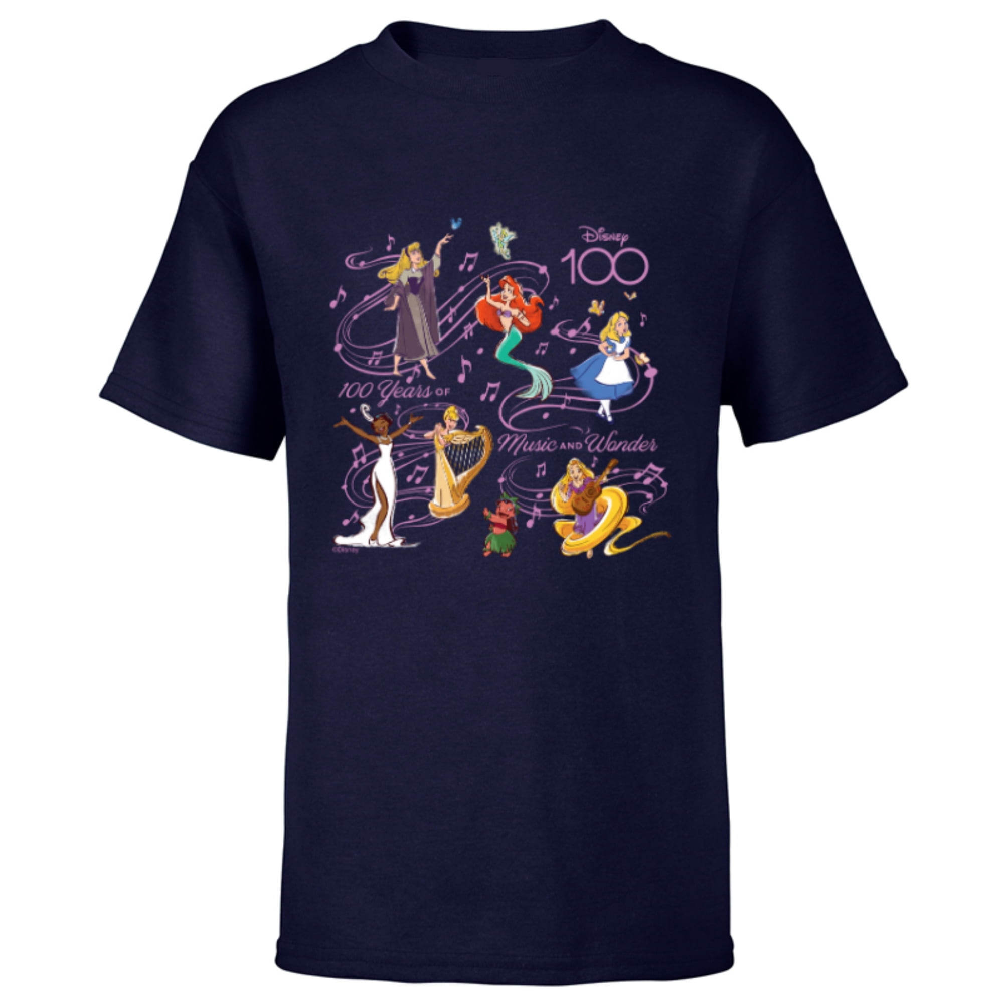 Disney 100 Years of Music and Wonder Princess Songs D100 - Short Sleeve ...