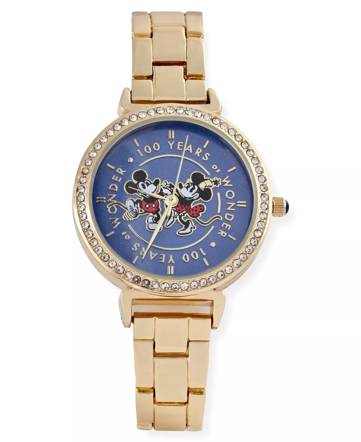 Disney 100 Years of Wonder - Mickey Minnie Mouse Gold tone Watch - NEW ...