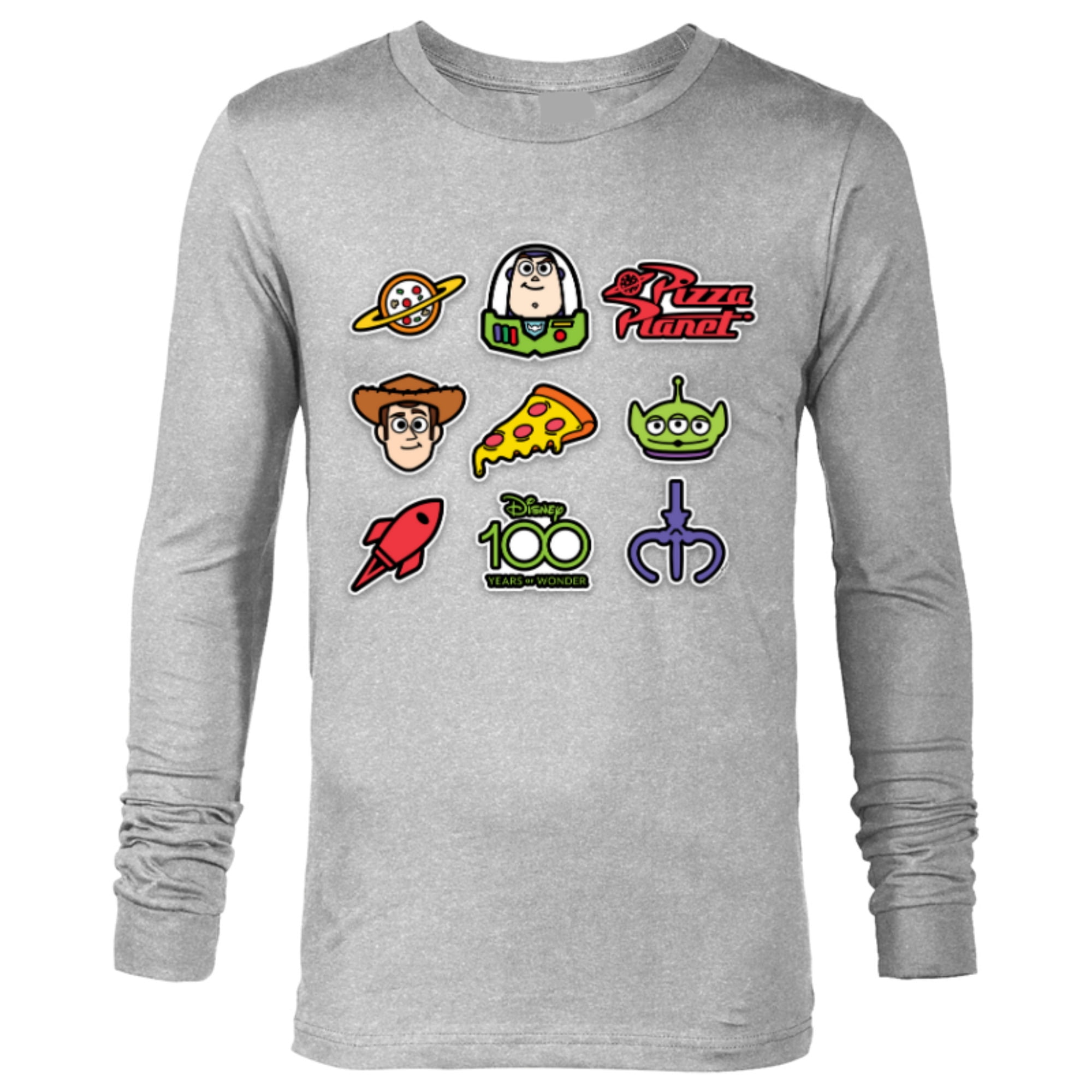 Disney 100 and Pixar’s Toy Story Stickers D100 - Long Sleeve T-Shirt ...