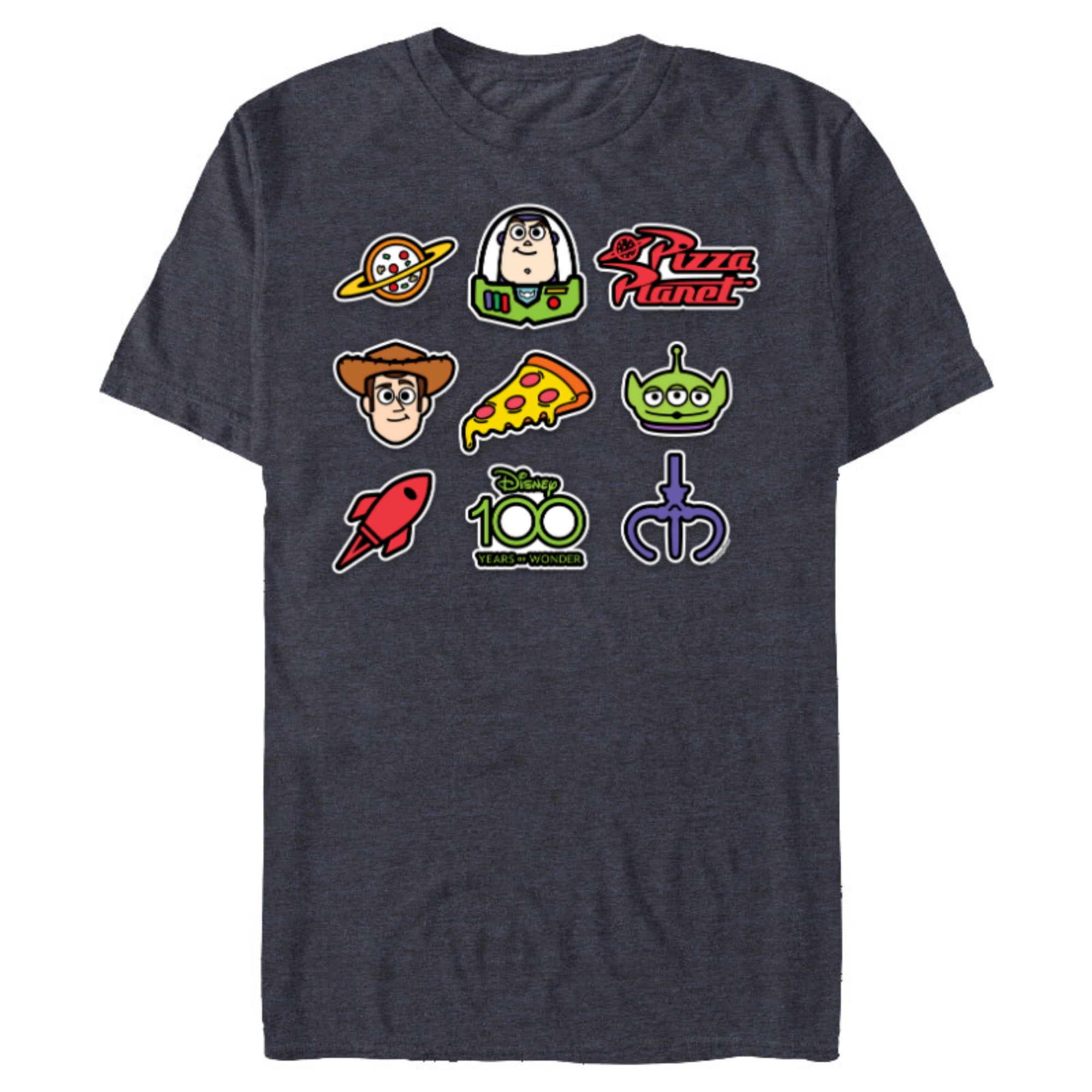 Disney 100 and Pixar’s Toy Story Stickers D100 - Short Sleeve Blended T ...