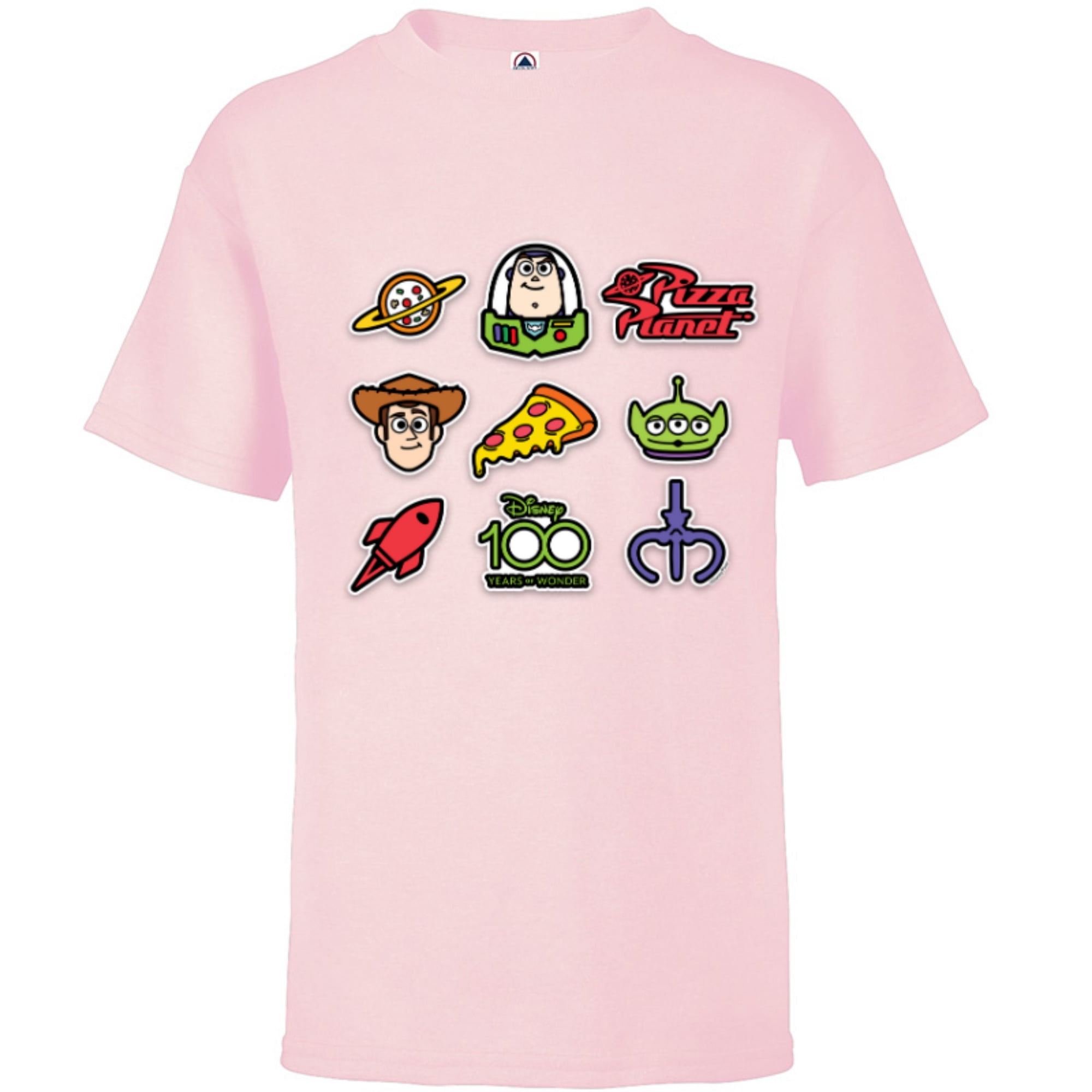 Disney 100 and Pixar’s Toy Story Stickers D100 - Short Sleeve T-Shirt ...