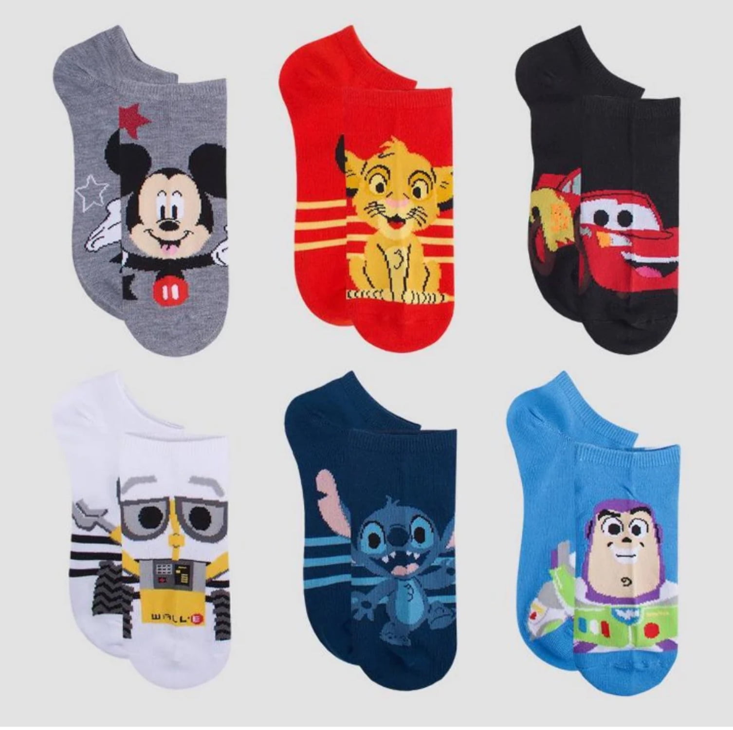 Disney 100th Anniversary Boys' 6-Pack Socks - Walmart.com