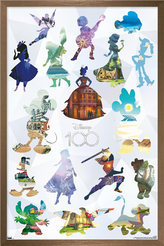 Disney 100th Anniversary - Character Grid Wall Poster, 14.725" x 22.375 ...
