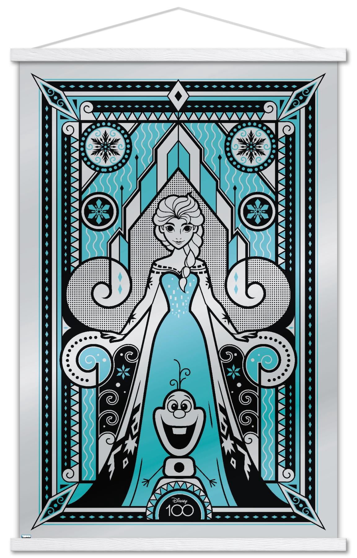 Disney 100th Anniversary - Deco-Luxe Elsa Wall Poster with Magnetic ...