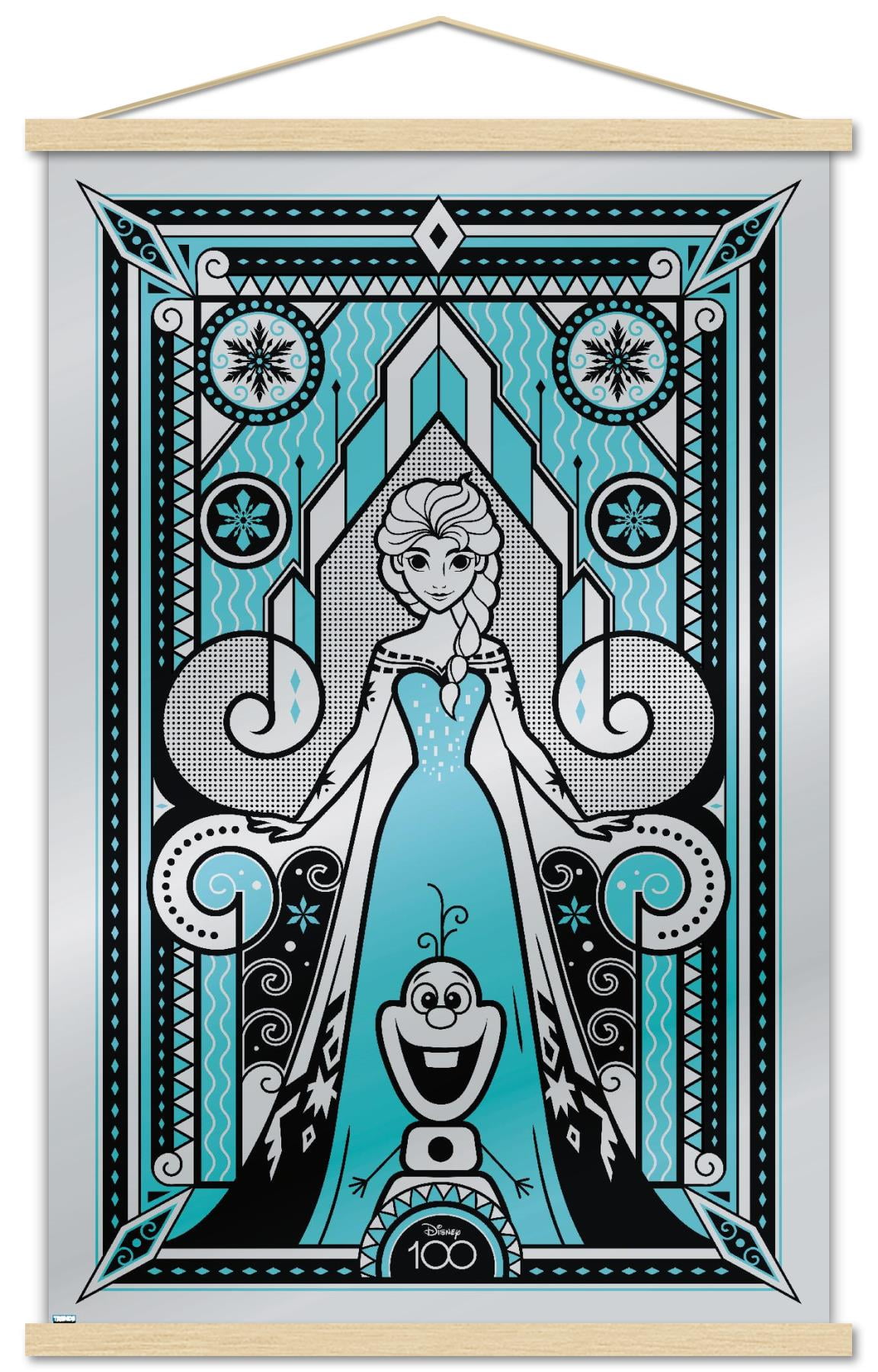 Disney 100th Anniversary - Deco-Luxe Elsa Wall Poster with Magnetic ...
