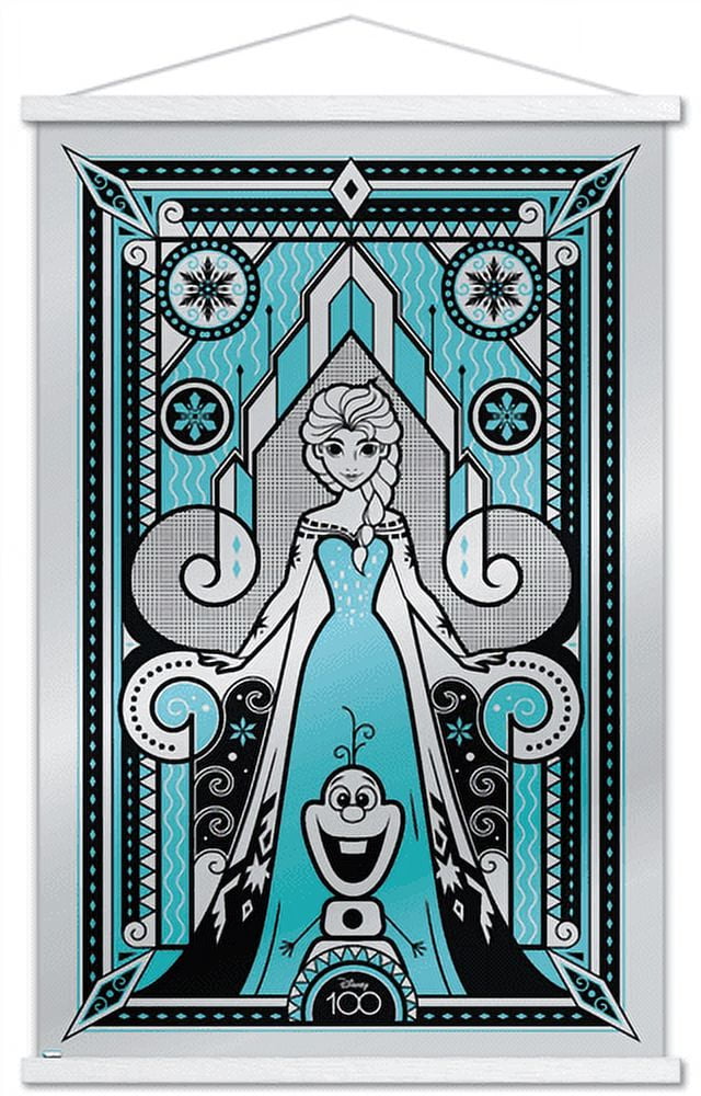 Disney 100th Anniversary - Deco-Luxe Elsa Wall Poster with Magnetic ...