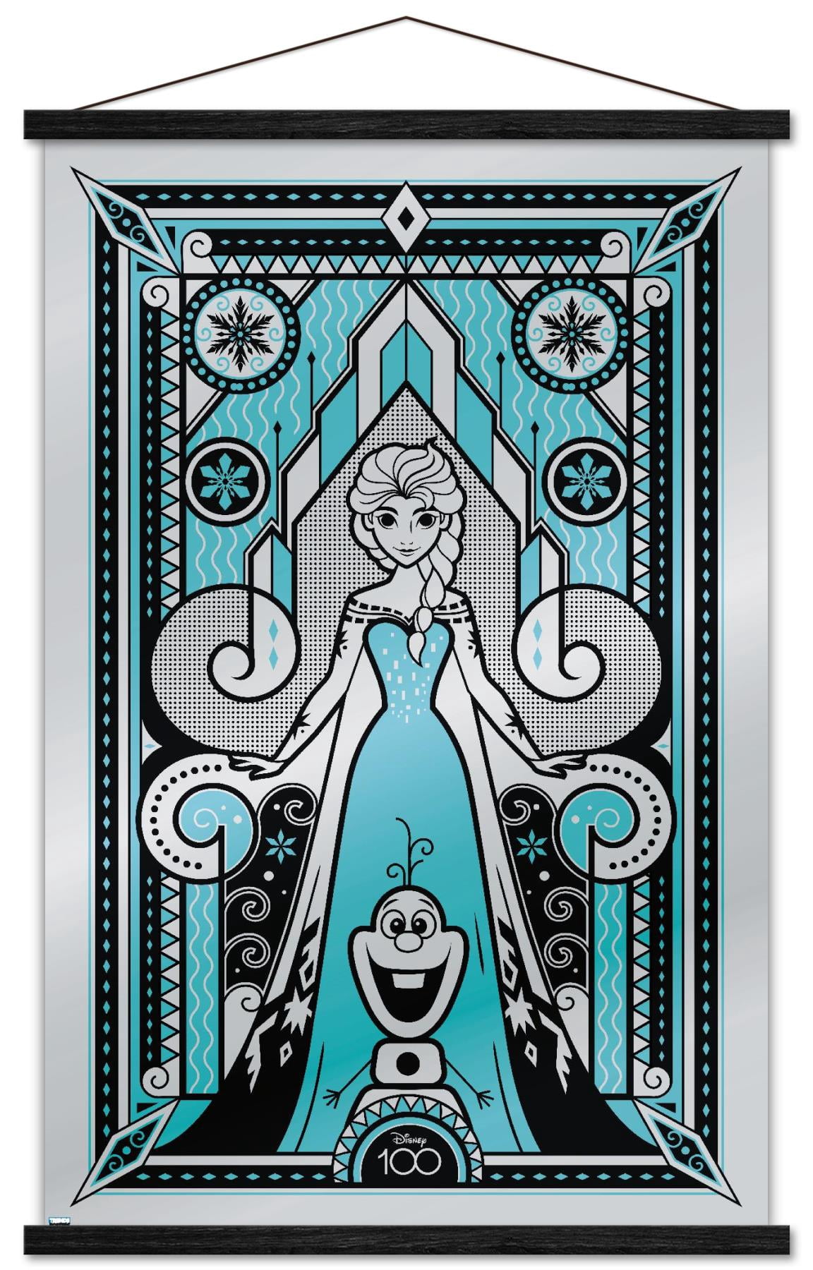 Disney 100th Anniversary - Deco-Luxe Elsa Wall Poster with Magnetic ...