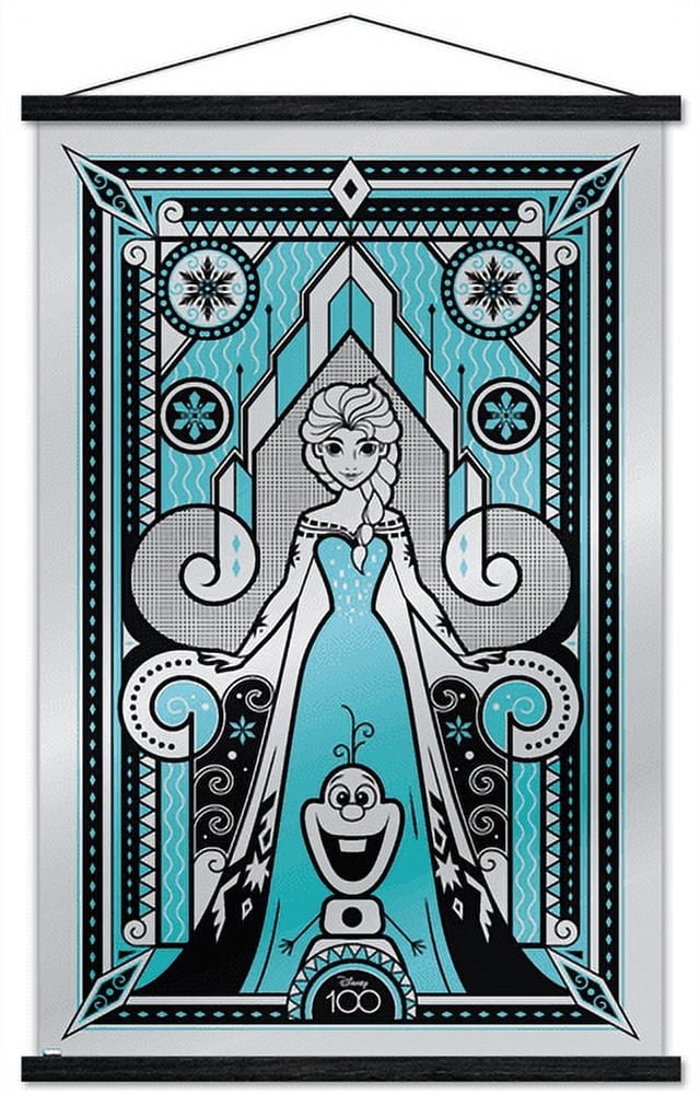 Disney 100th Anniversary - Deco-Luxe Elsa Wall Poster with Magnetic ...