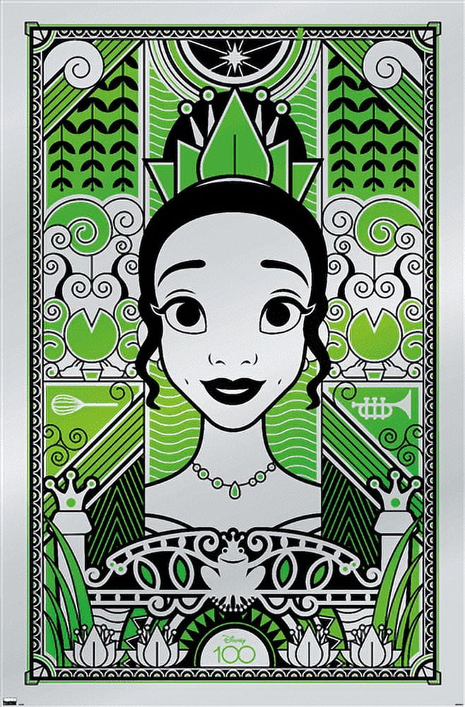 Disney 100th Anniversary - Deco-Luxe Tiana Wall Poster, 22.375" x 34 ...