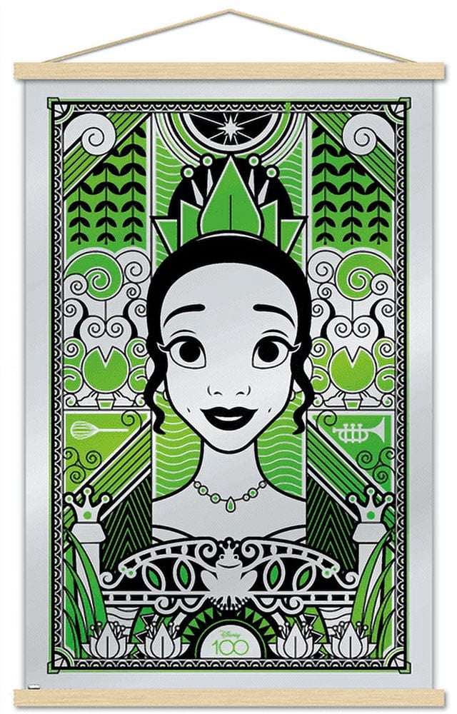Disney 100th Anniversary - Deco-Luxe Tiana Wall Poster with Magnetic ...