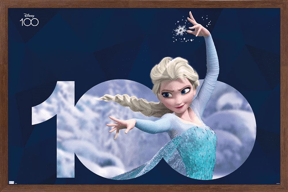 Disney 100th Anniversary - Frozen Wall Poster, 22.375" x 34" Framed ...