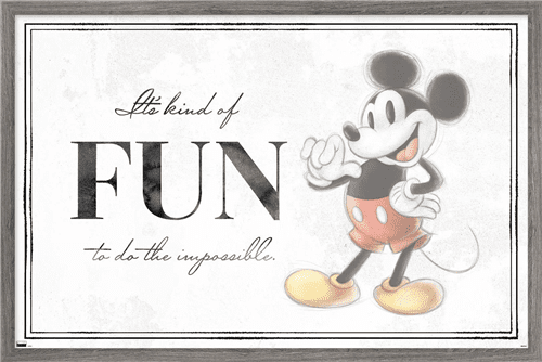 Disney 100th Anniversary - Fun To Do The Impossible Wall Poster, 14.725 ...