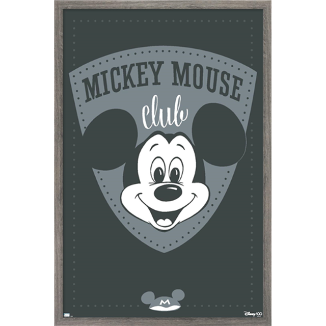 Disney 100th Anniversary - Mickey Mouse Club Wall Poster, 22.375" x 34 ...