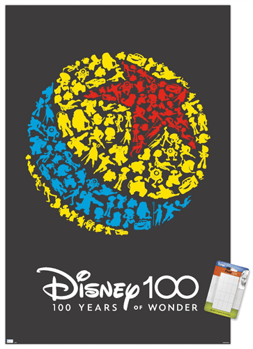 Disney 100th Anniversary - Pixar Silhouettes Wall Poster, 22.375" x 34 ...