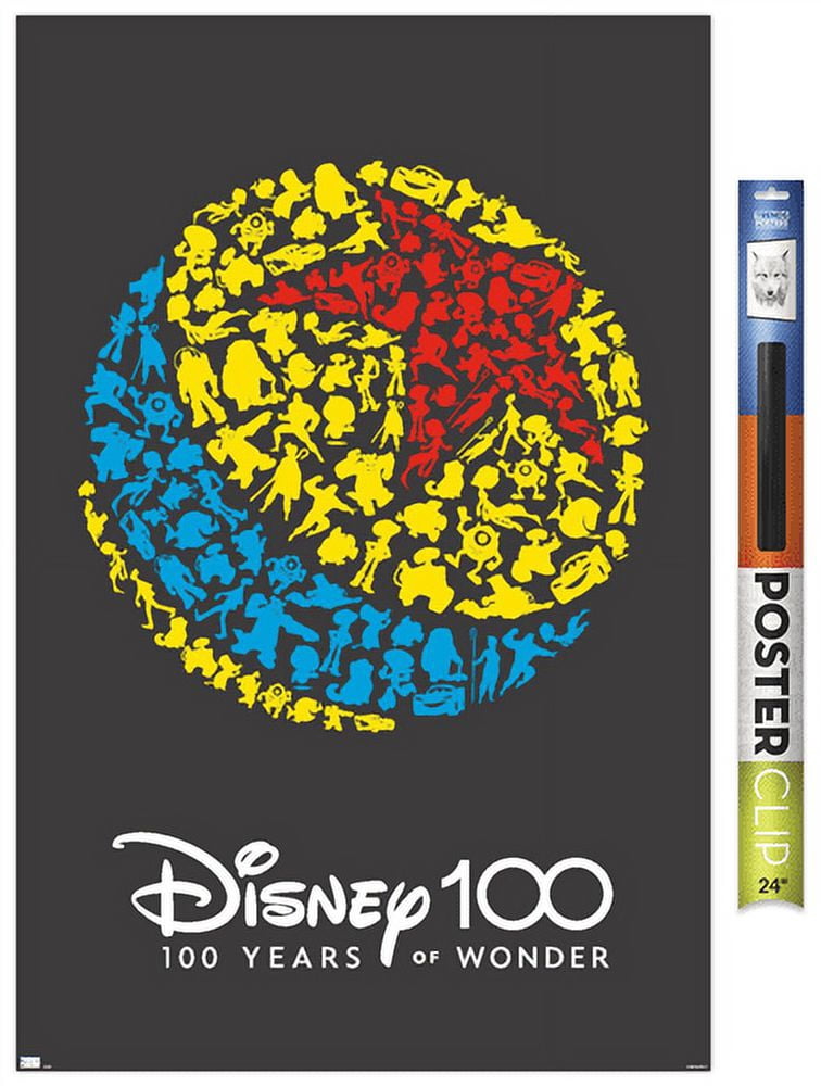 Disney 100th Anniversary - Pixar Silhouettes Wall Poster, 22.375" x 34 ...