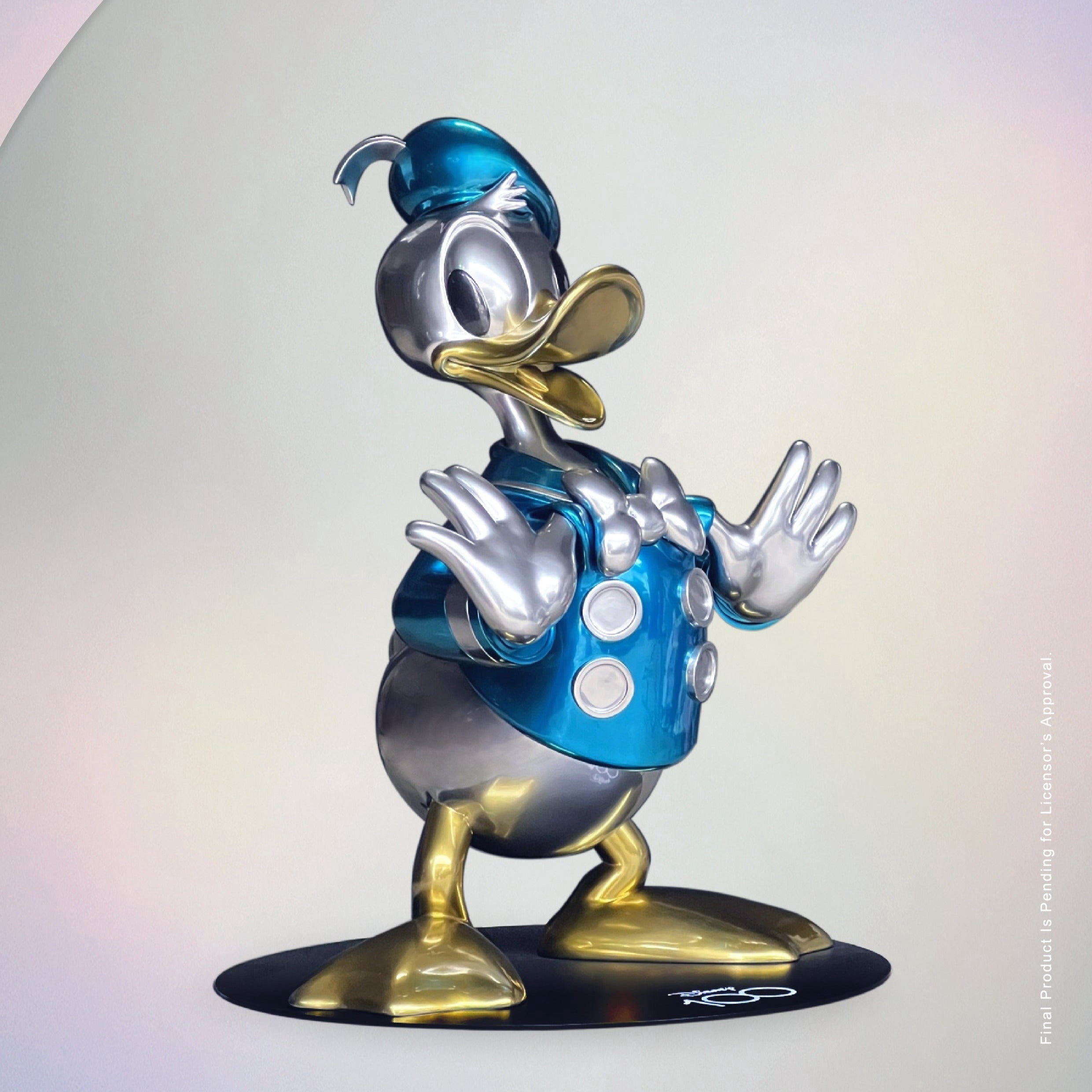 Disney 100th Anniversary Platinum Donald Duck Life Size Statue ...