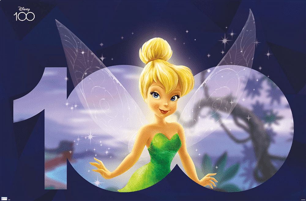 Disney 100th Anniversary - Tinker Bell Wall Poster, 14.725" x 22.375 ...