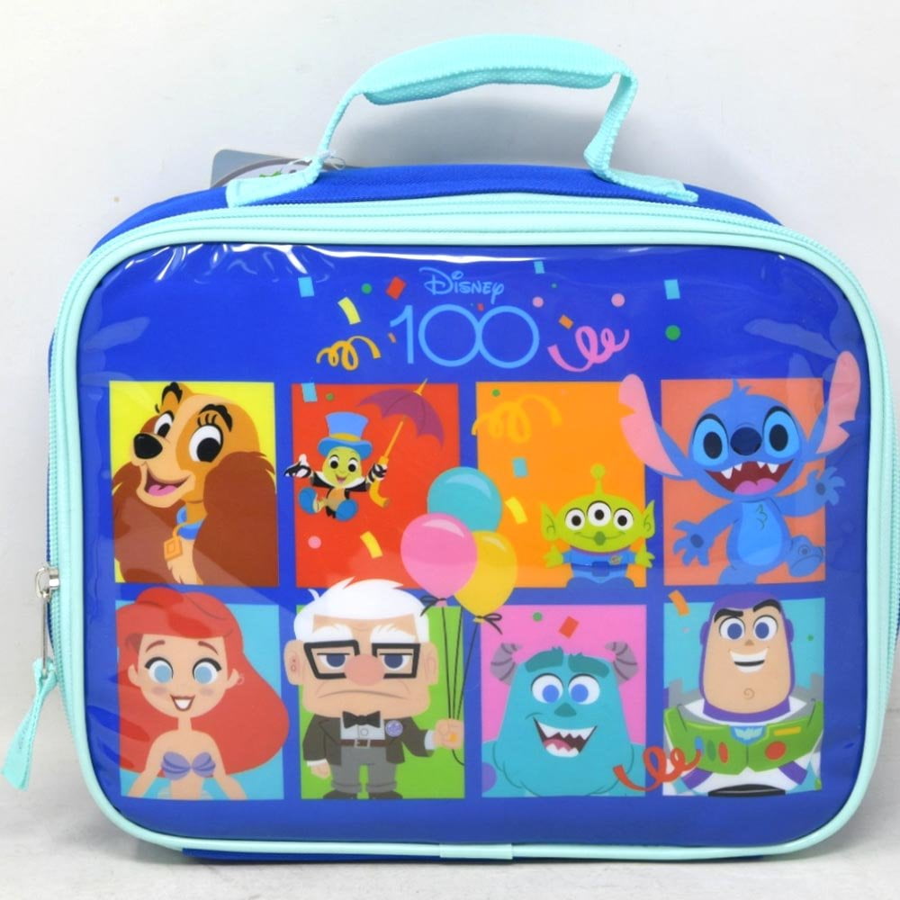 Disney 100th Rectangle Lunch bag- MERMAID, STITCH, BUZZ & MORE ...