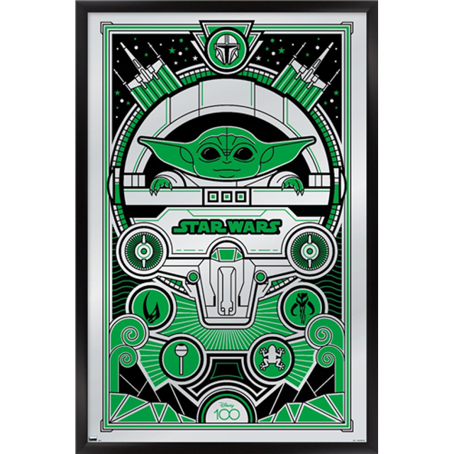 Disney 100th Star Wars - Deco-Luxe Grogu Wall Poster, 22.375" x 34 ...