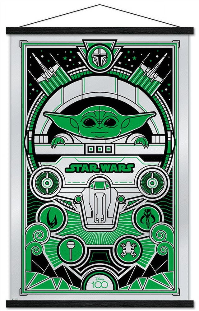 Disney 100th Star Wars - Deco-Luxe Grogu Wall Poster with Magnetic ...