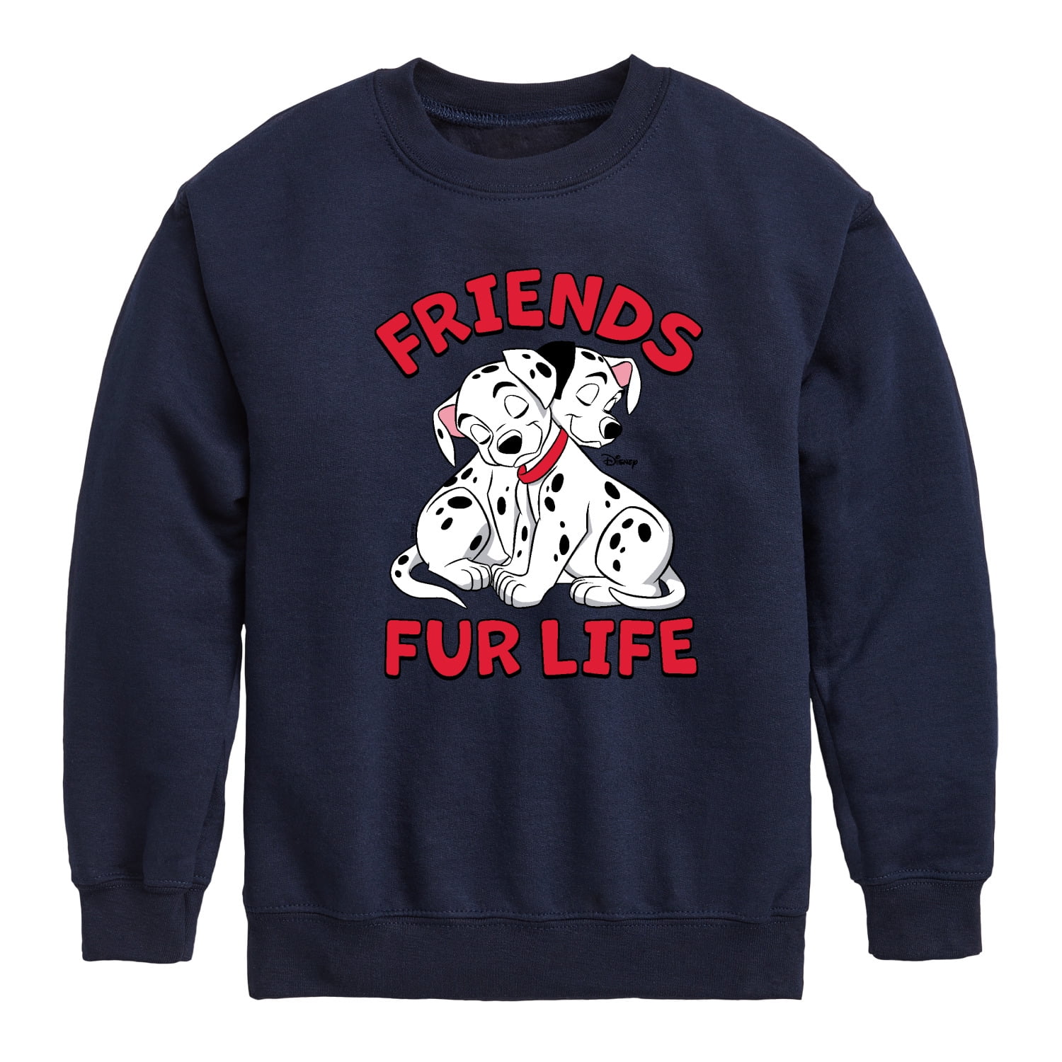 Disney - 101 Dalmatians Animated - Friends FUR Life - Youth Crewneck ...