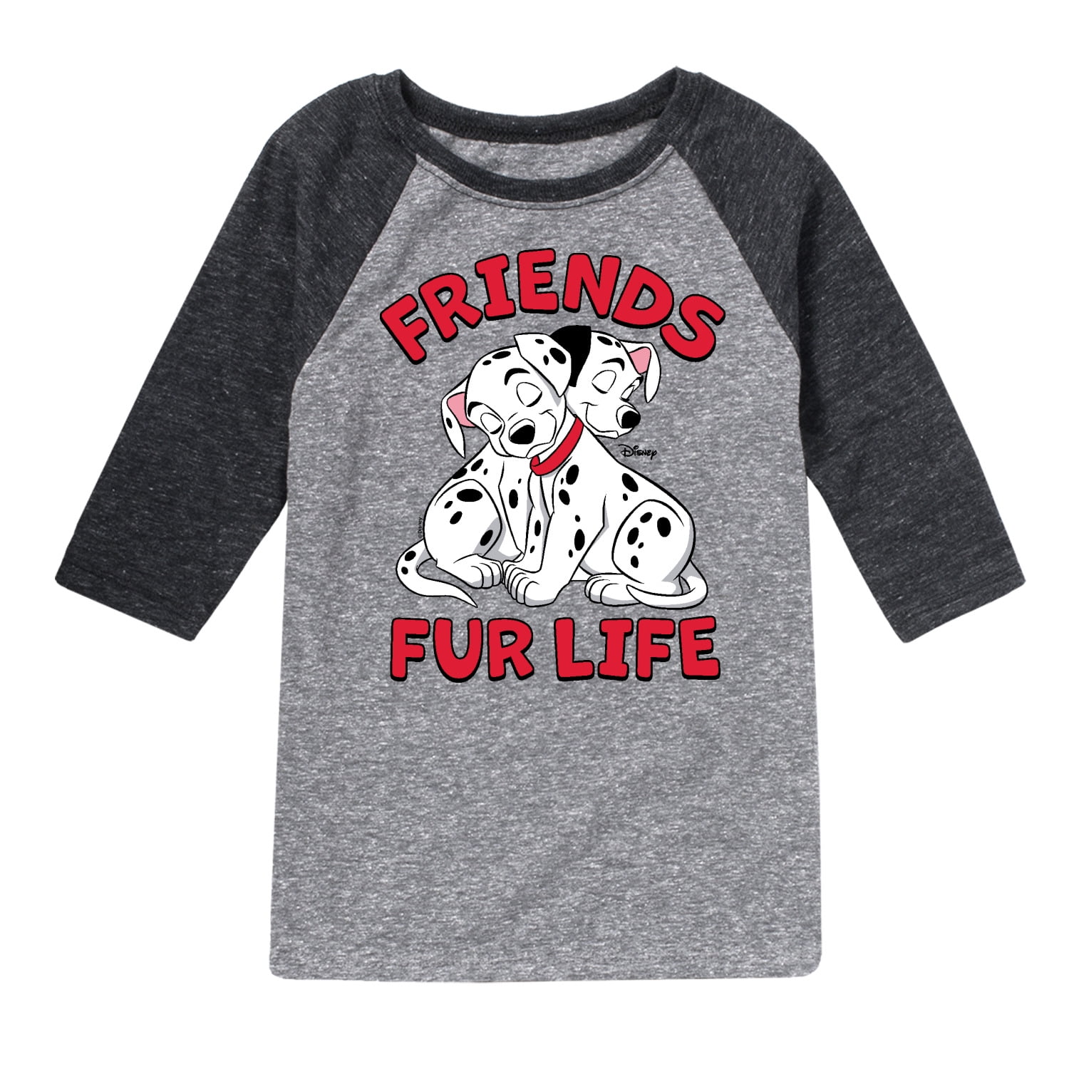 Disney - 101 Dalmatians Animated - Friends FUR Life - Youth Raglan ...