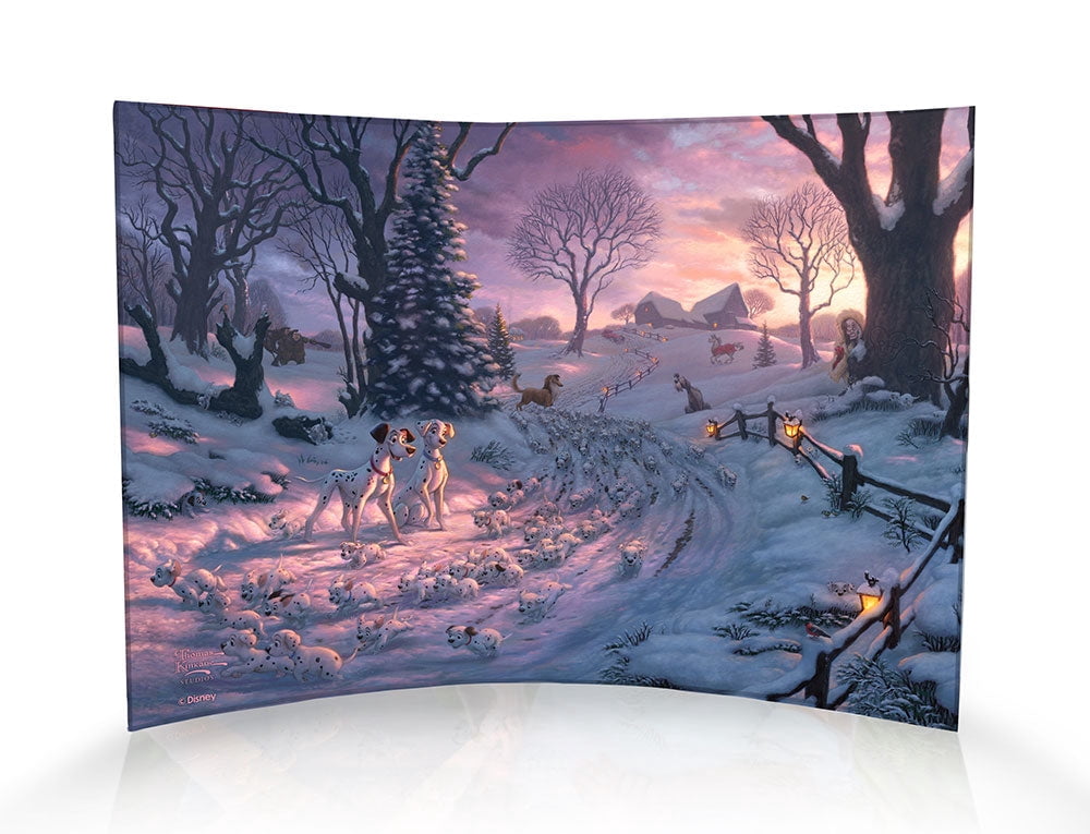 Disney (101 Dalmatians on the Run) 10" x 7" Curved Acrylic Print ...