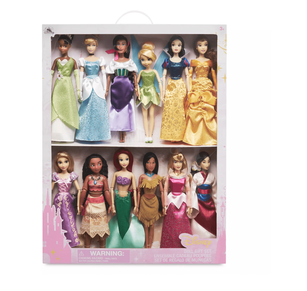 Disney 12 Princess Classic Fashion Doll Collection Gift Set New with ...