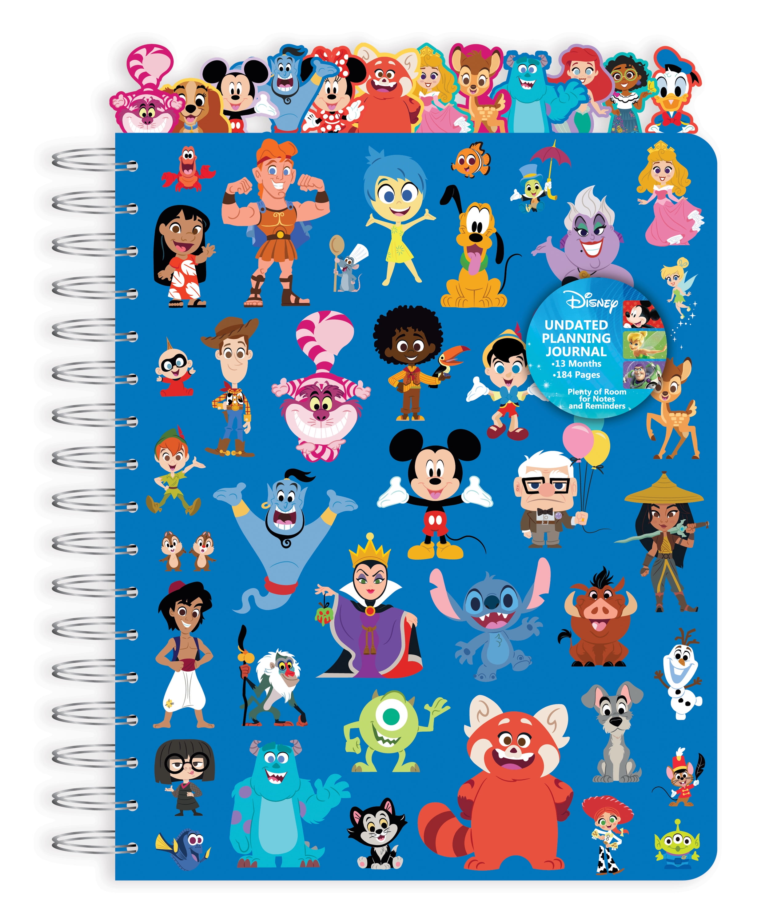 Disney 13-Month Undated Planner with Tabs, 184 Pages - Walmart.com