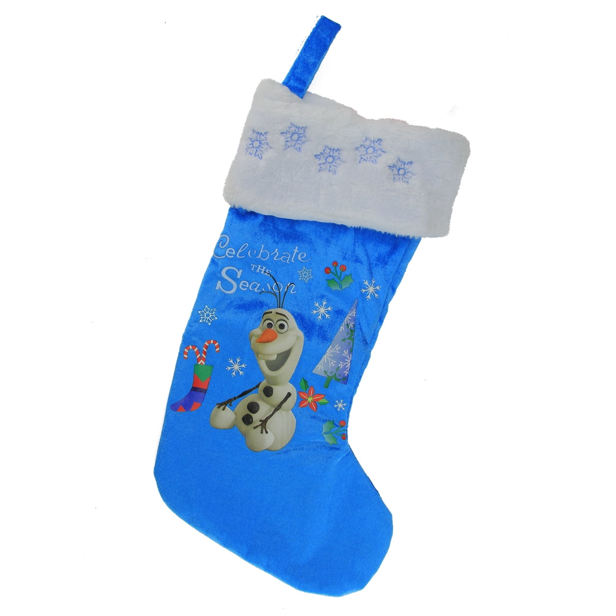 Disney 18.5" Disney Frozen Olaf the Snowman "Celebrate the Season" Blue ...