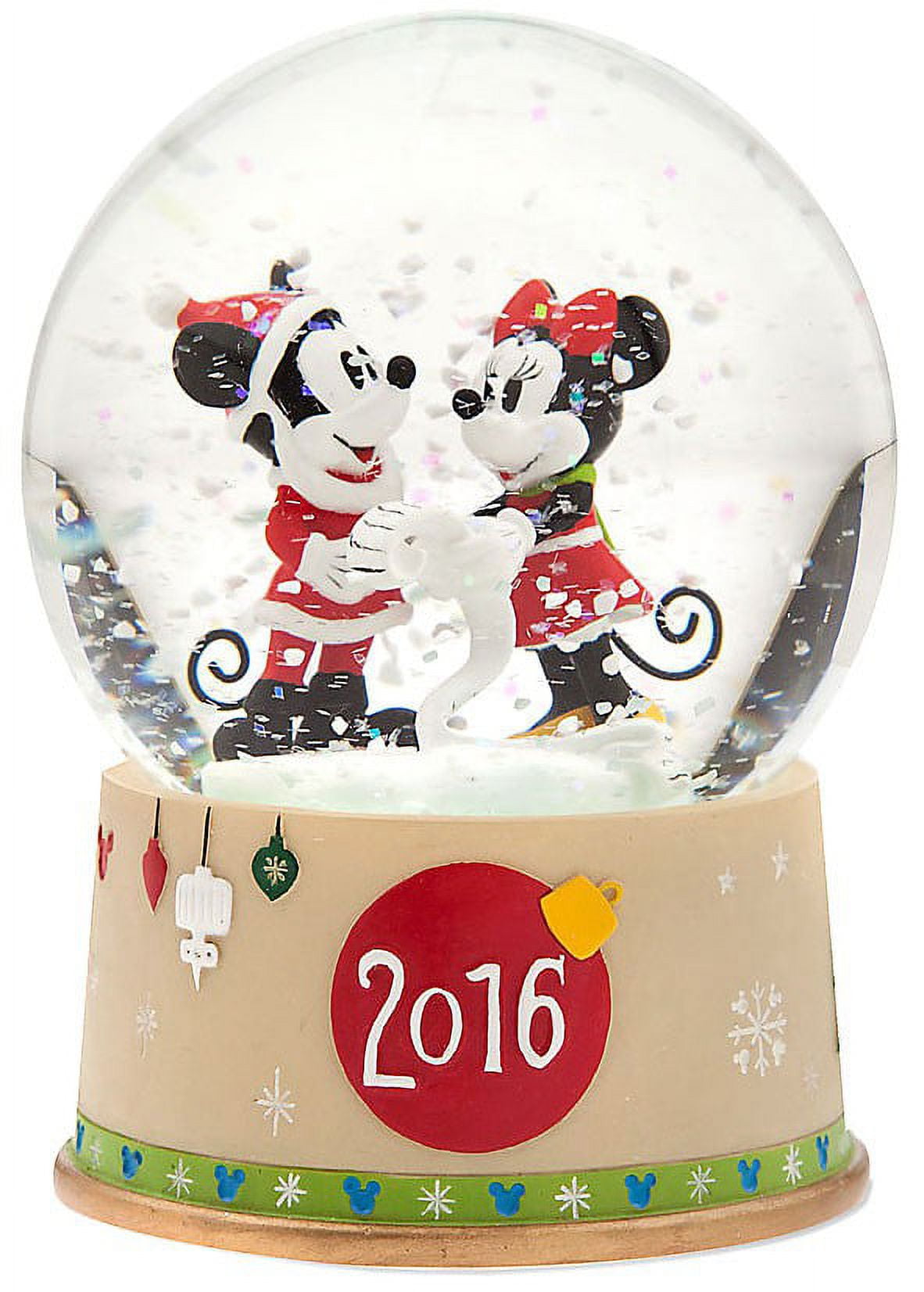 Disney 2016 Mickey Mouse & Minnie Mouse Snowglobe Snow Globe - Walmart.com