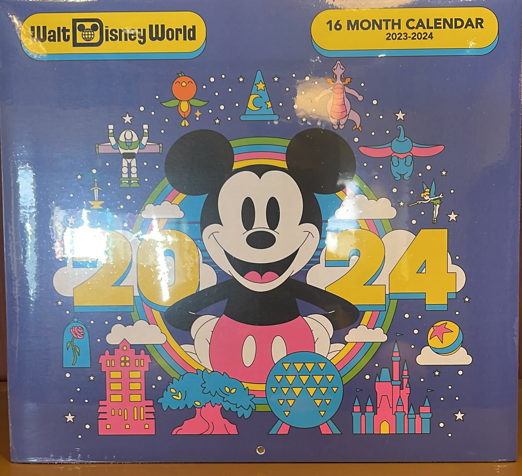 Disney 2024 Walt Disney World 4 Parks Mickey Figment Dumbo 16 Month ...