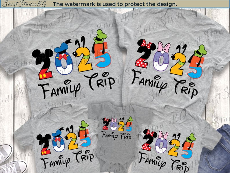 Disney 2025 Family Trip Vacation Shirts, Disney Family Shirts ...