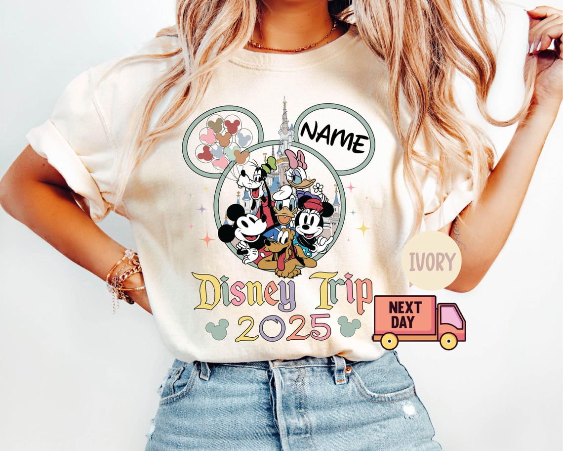 Disney 2025 Shirts, Disneyworld Shirts, Disney Vacation T-shirt, Disney Couple Shirt, Disney ...