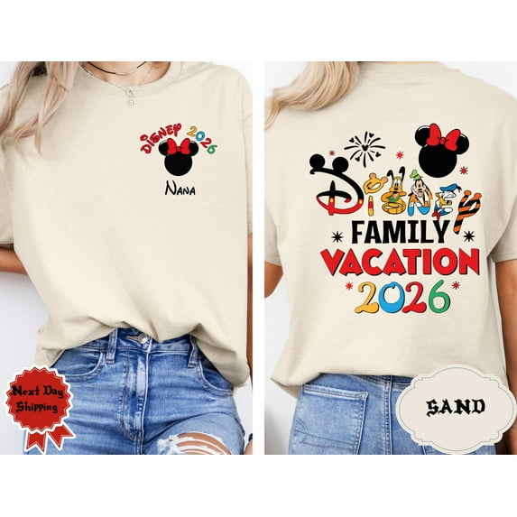 Disney 2026 Family Vacation Shirts, Mickey Castle 2026 Shirts ...