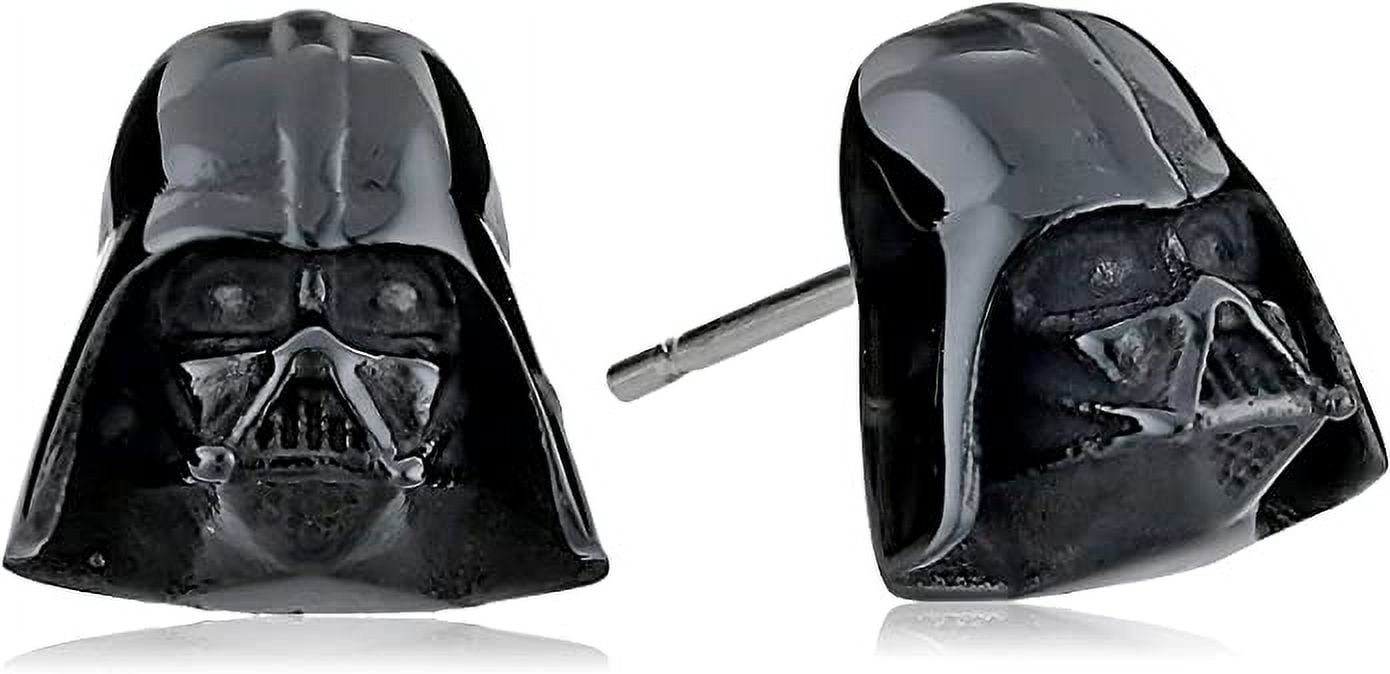 Disney 3D Darth Vader Stainless Steel Stud Earrings - Walmart.com
