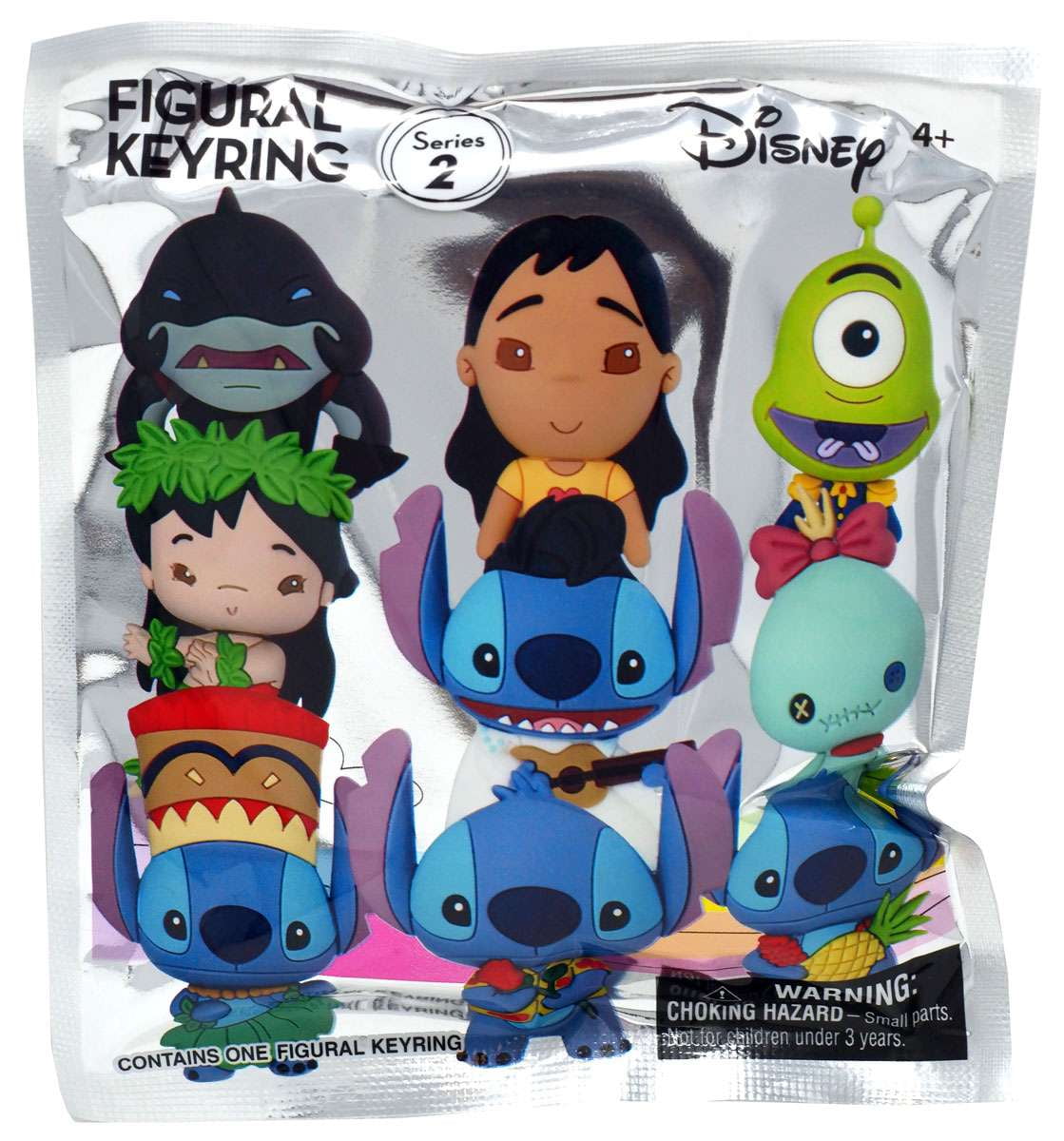 Disney 3D Figural Keyring Lilo & Stitch Series 2 Mystery Pack - Walmart.com