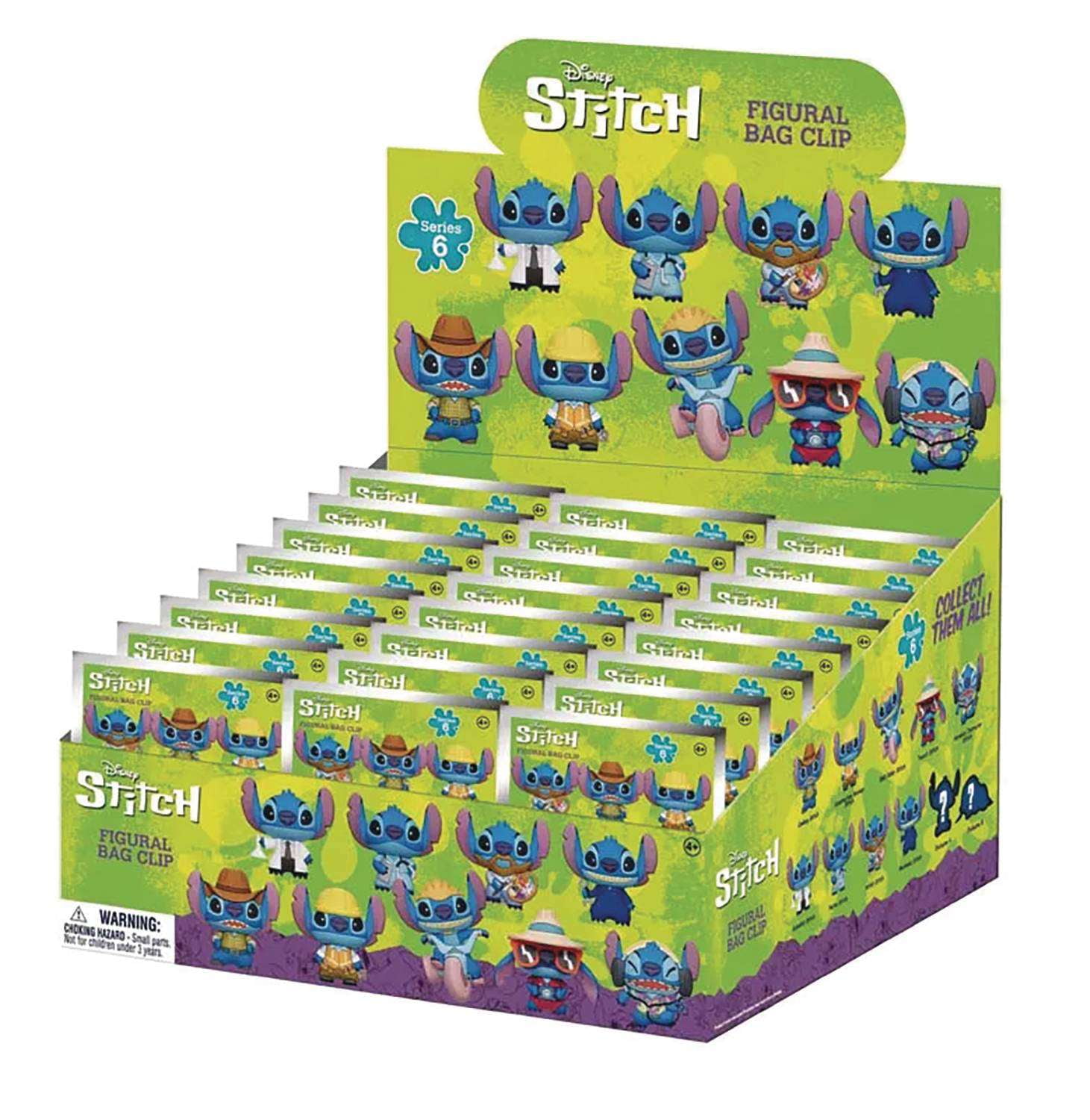 Disney 3D Figural Keyring Lilo & Stitch Series 6 Mystery Box (24 Packs ...