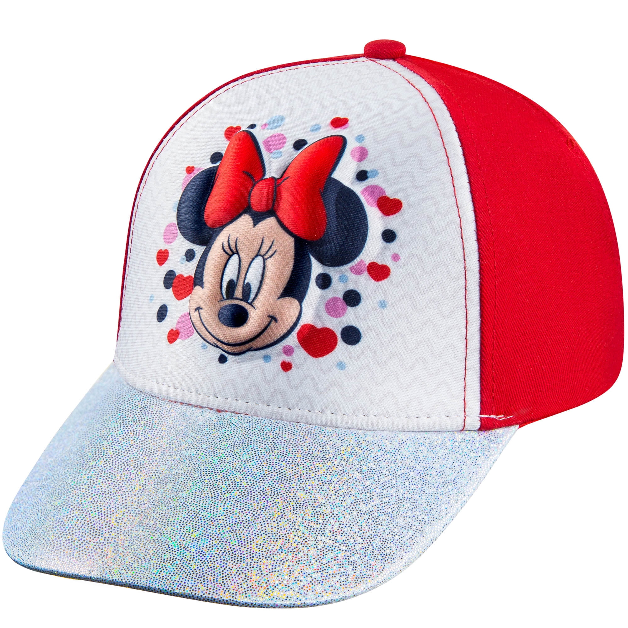 Disney 3D Minnie Mouse Girls Baseball Cap -Attached Bow- Adjustable ...