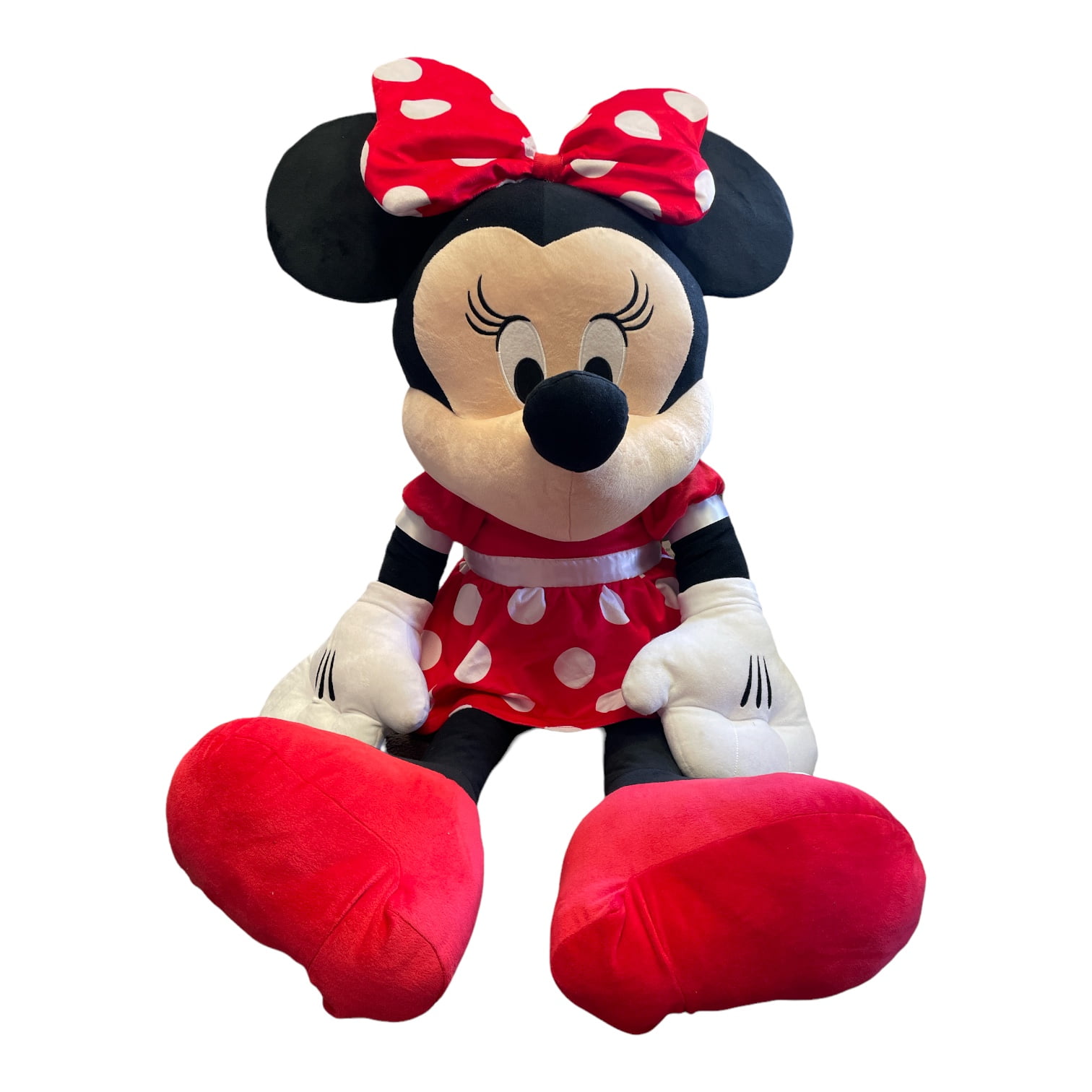 Disney Jumbo 40-in Plushie Stuffed Animal: Minnie Mouse Doll, Large Toy ...