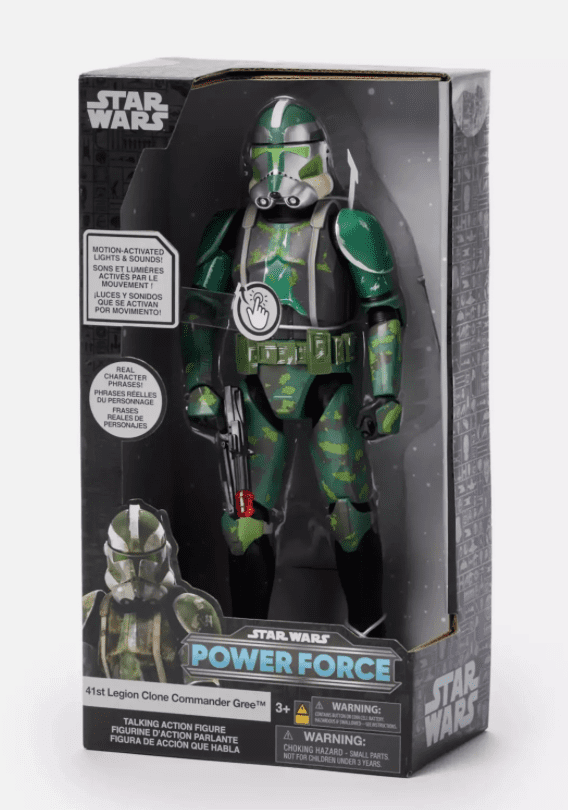 Disney 41st Legion Clone Commander Gree Star Wars Power Force Action ...