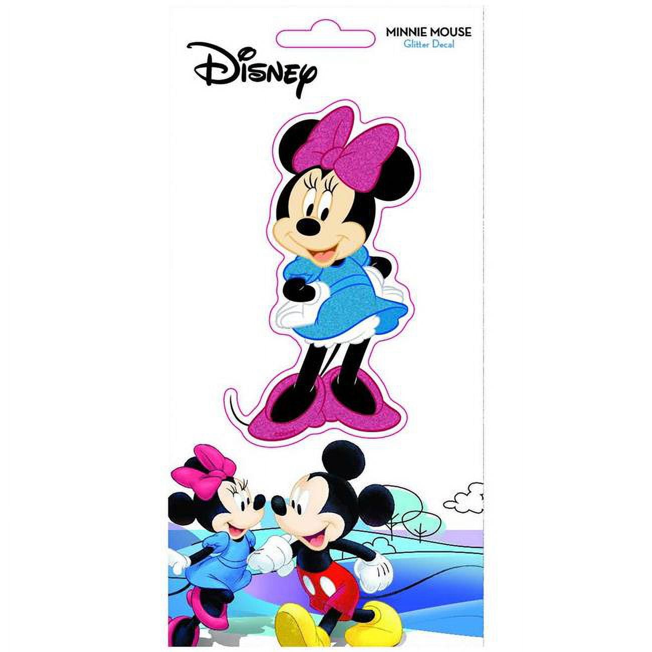Disney 47267 Disney Minnie Mouse Glitter Decal Sticker - Walmart.com
