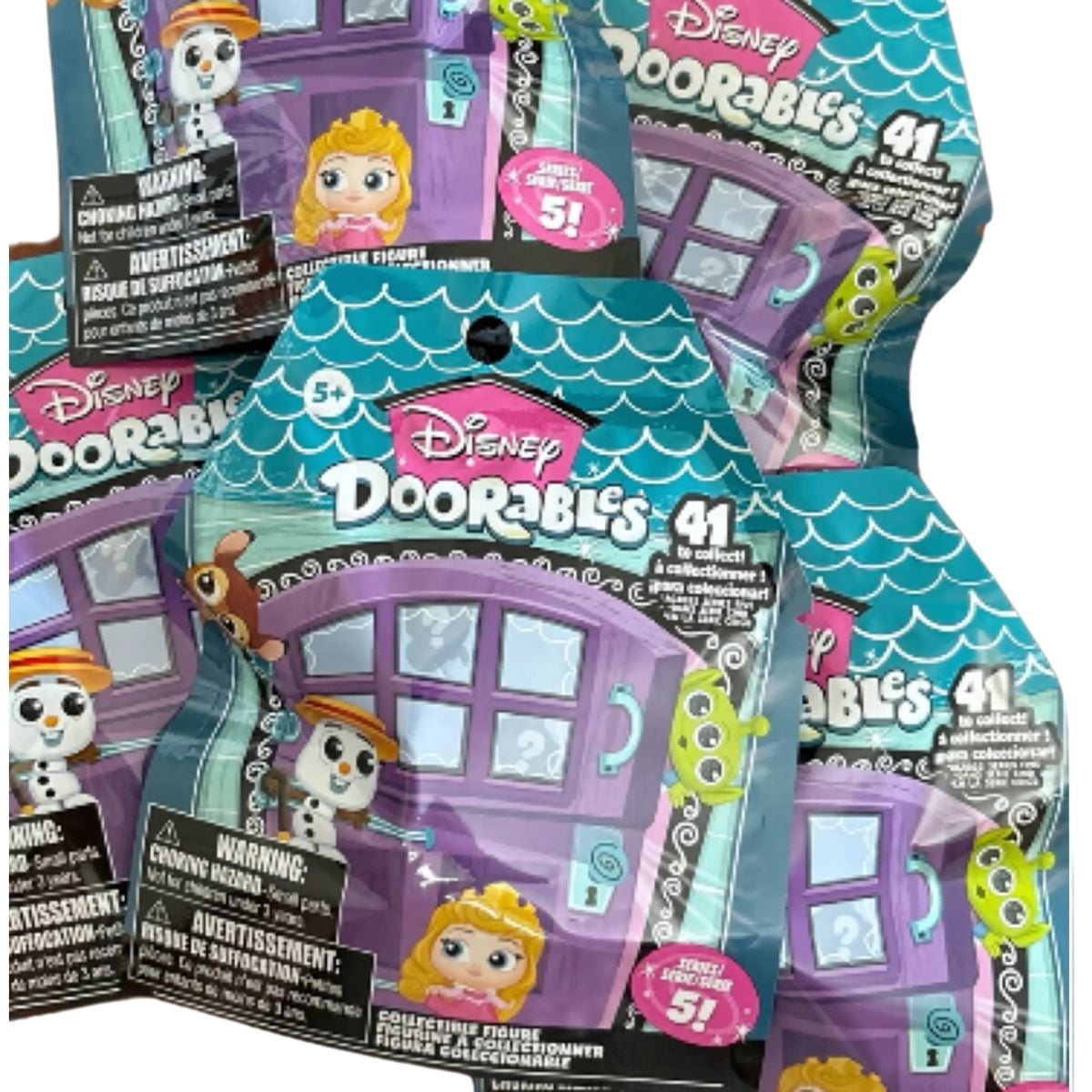 Disney 5 Packs Doorables Bundle Series 4 Pixel Perfect Mini Peek ...