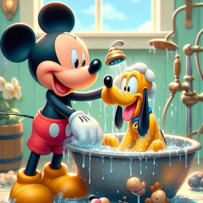Disney 5D Diy Diamond Painting Kit - Cute Cartoon Characters & Animals ...