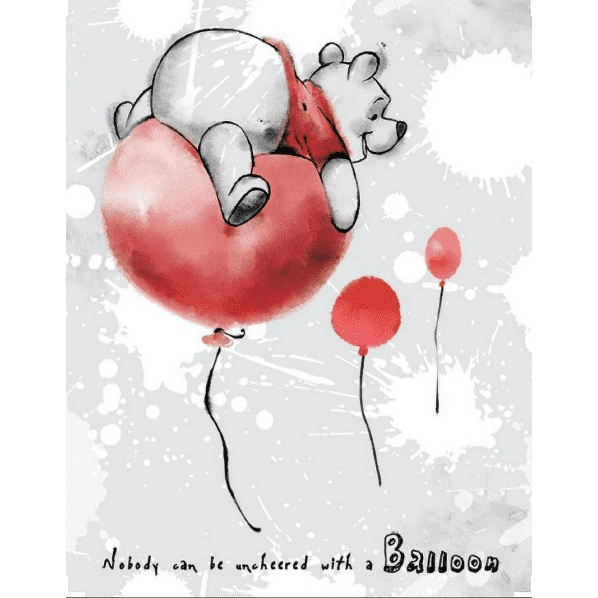 Winnie The Pooh With Red Balloon