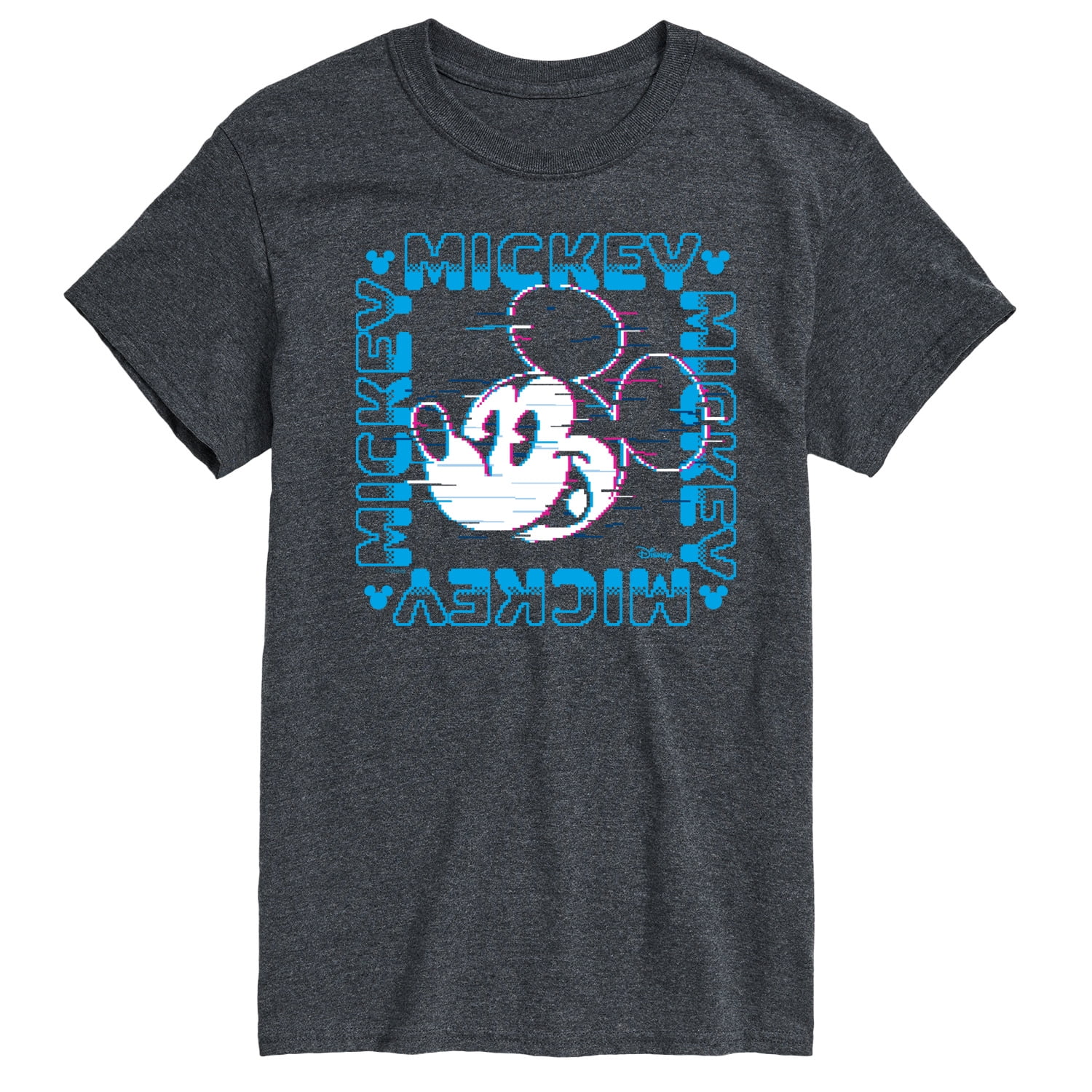 Disney - 8 Bit Mickey Name Square - Men's Short Sleeve Graphic T-Shirt ...